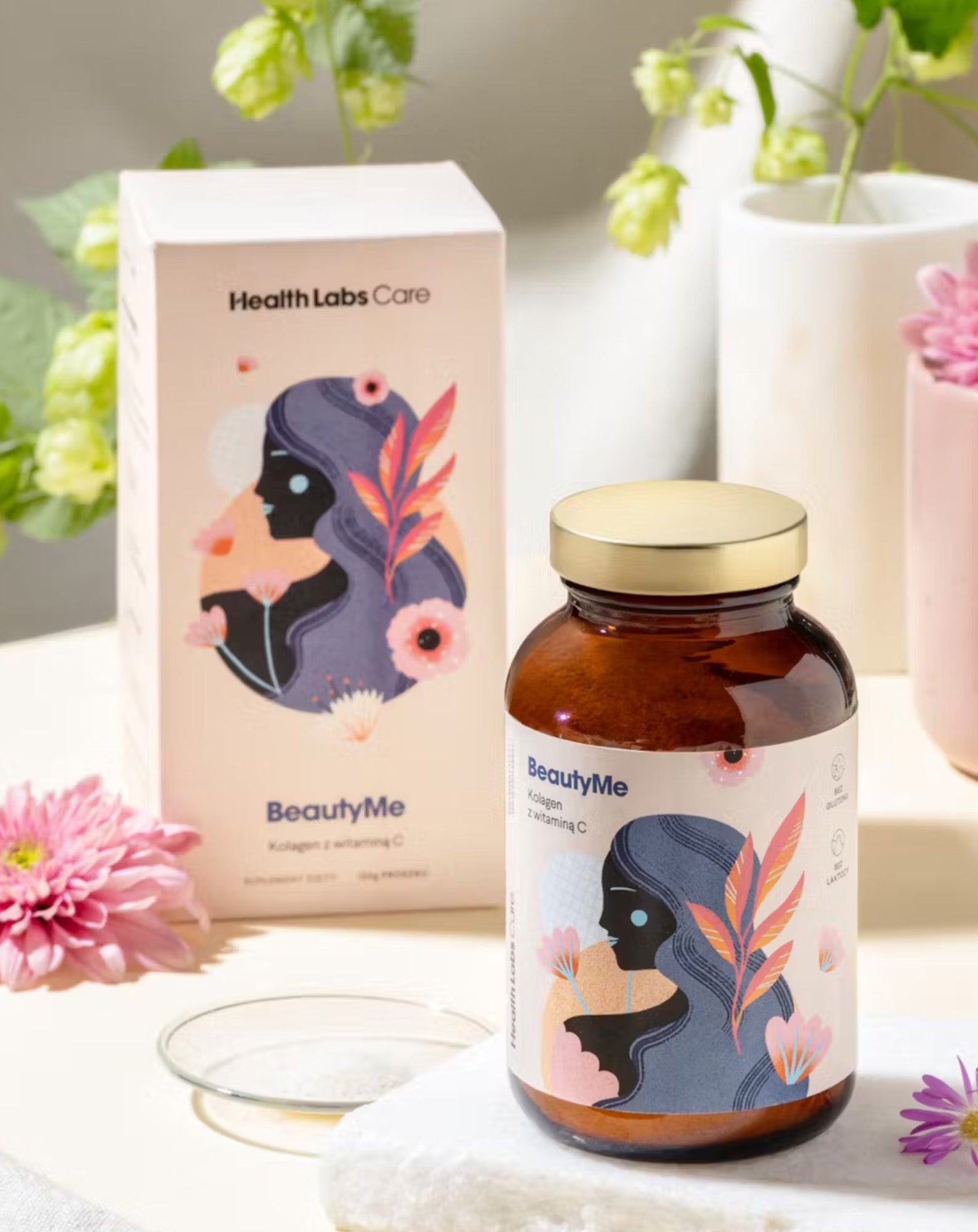 Supliment alimentar de colagen cu vitamina C și extract de măceș ...