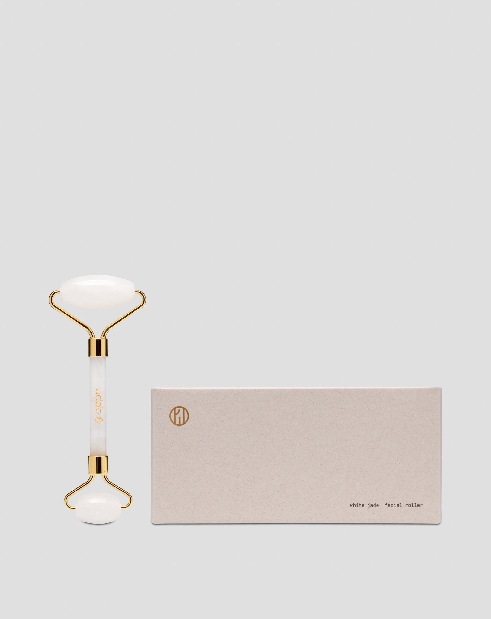 Rola de masaj facial de jad alb pentru a reduce umbrele si umflarea Ud